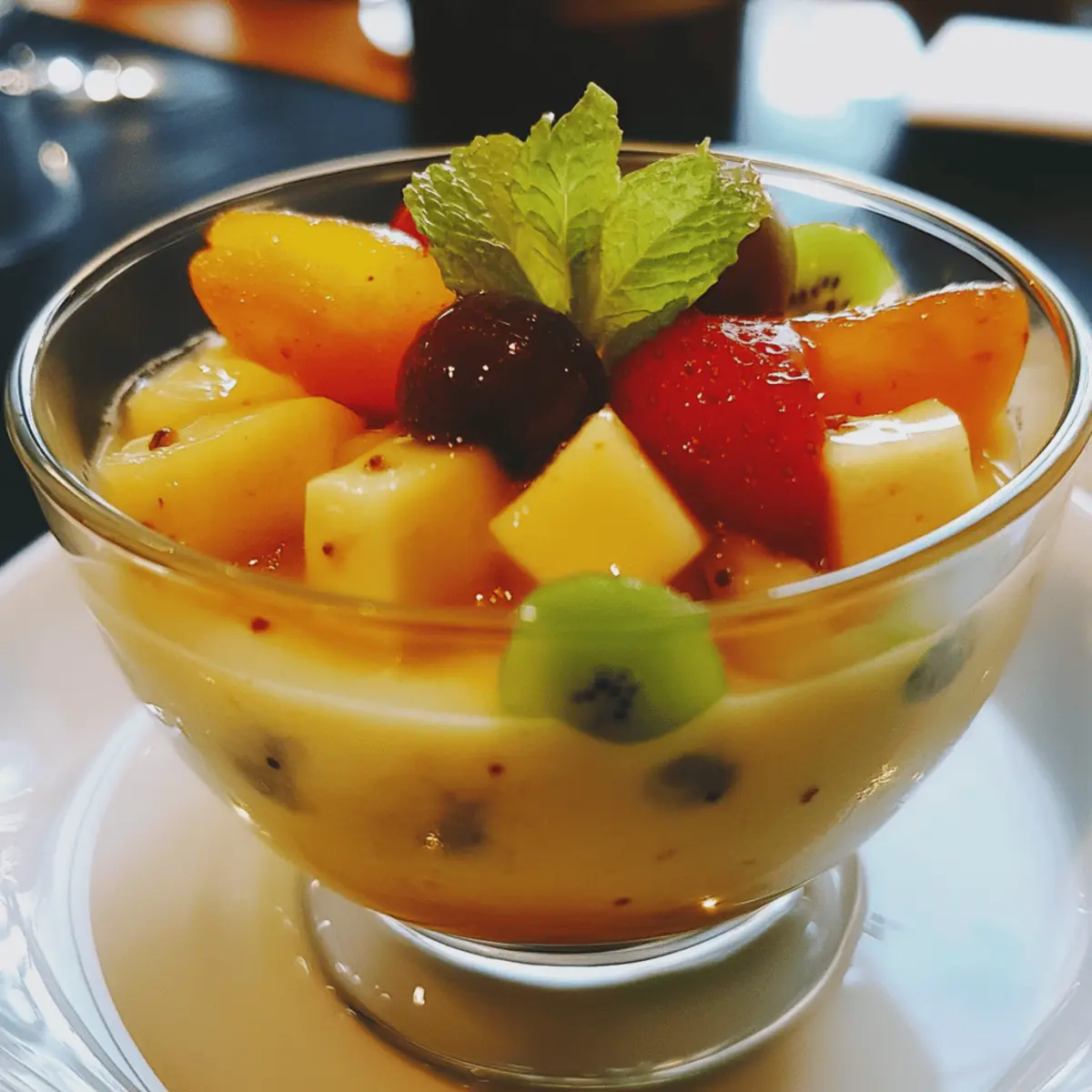 Easy Chilled Tofu Pudding with Honey and Fruit: Delicious Delight