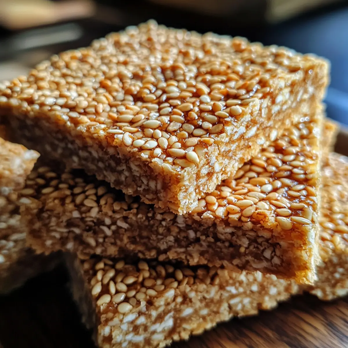 Easy Delightful Sesame Seed Bars: Crispy Homemade Snack
