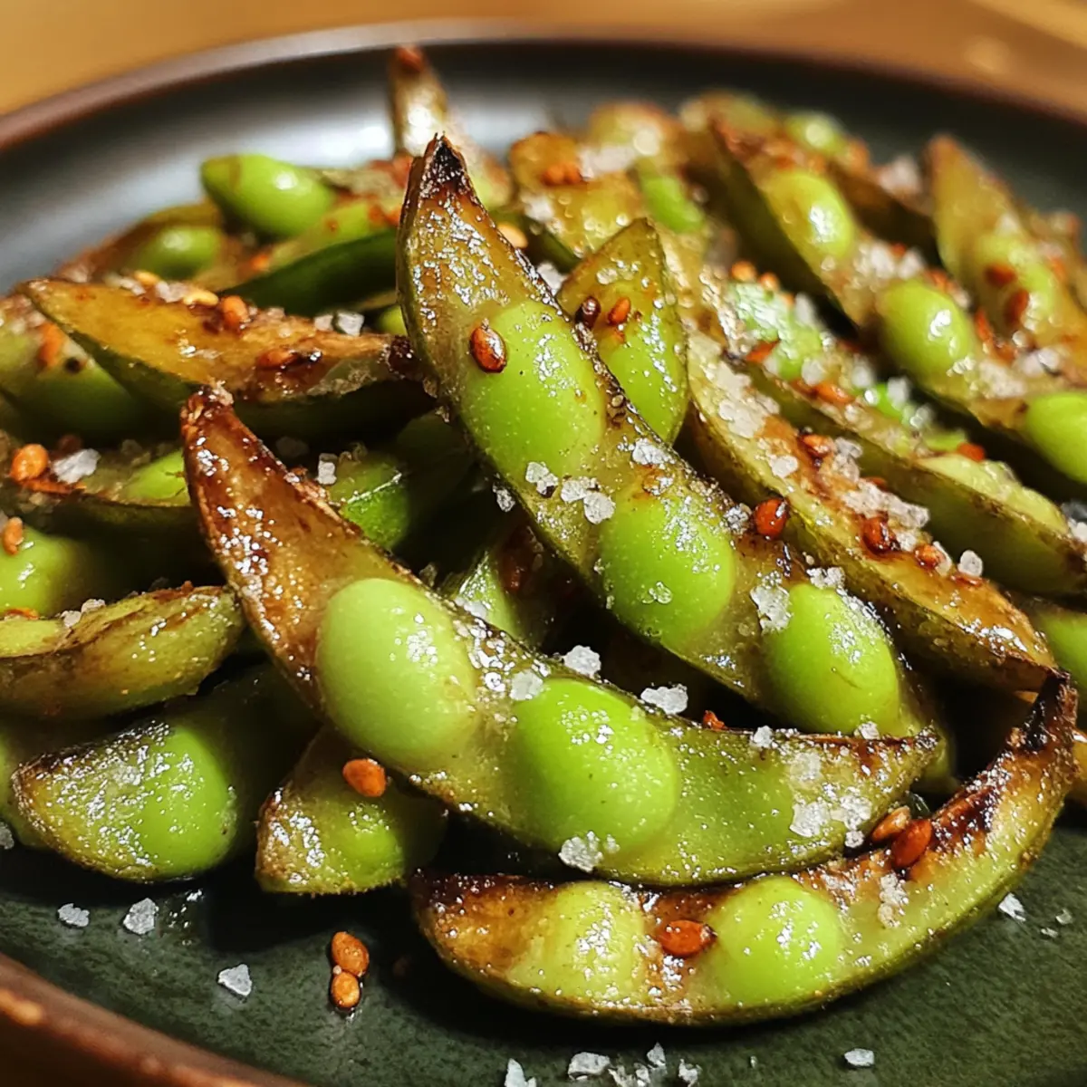 Ultimate Delicious Crunchy Roasted Salted Edamame Skins