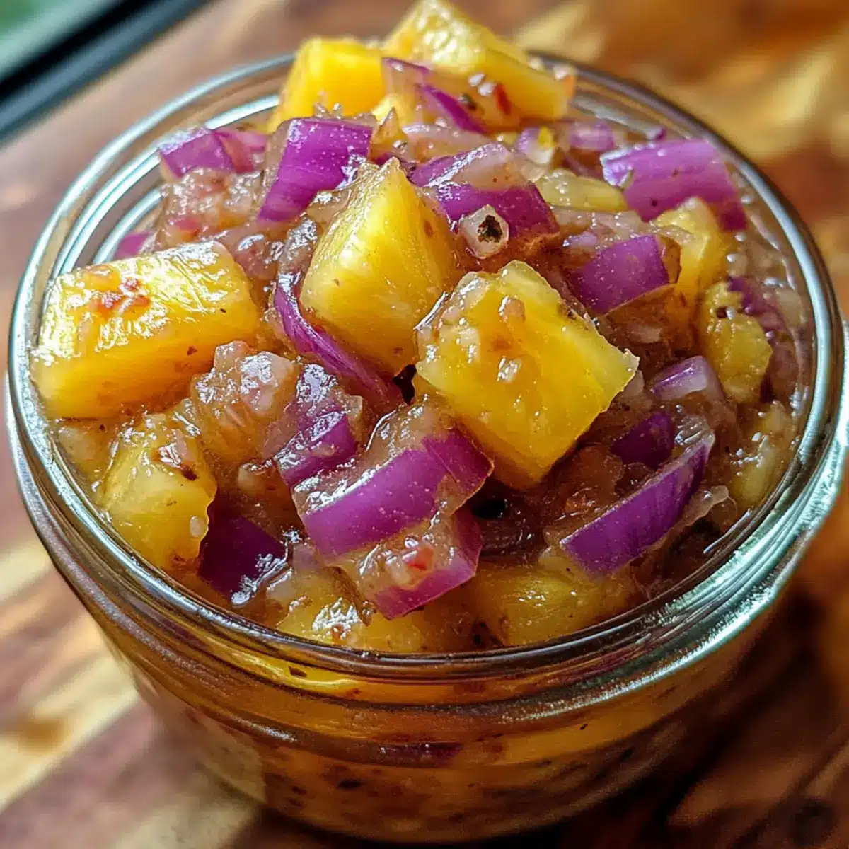 Easy Delicious Pineapple and Red Onion Relish with Tangy Twist